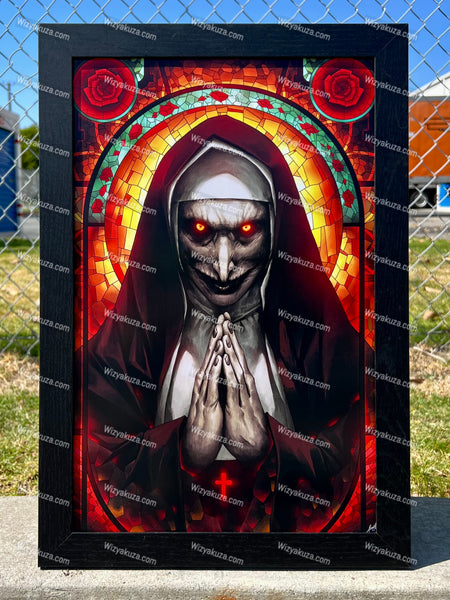 Stained Glass Nun | Wizyakuza.com