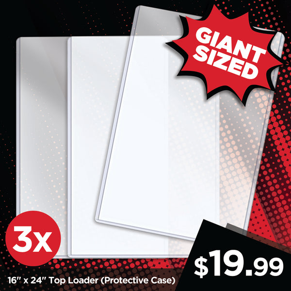 16" X 24" TOPLOADER (3 PER PACK) | Wizyakuza.com